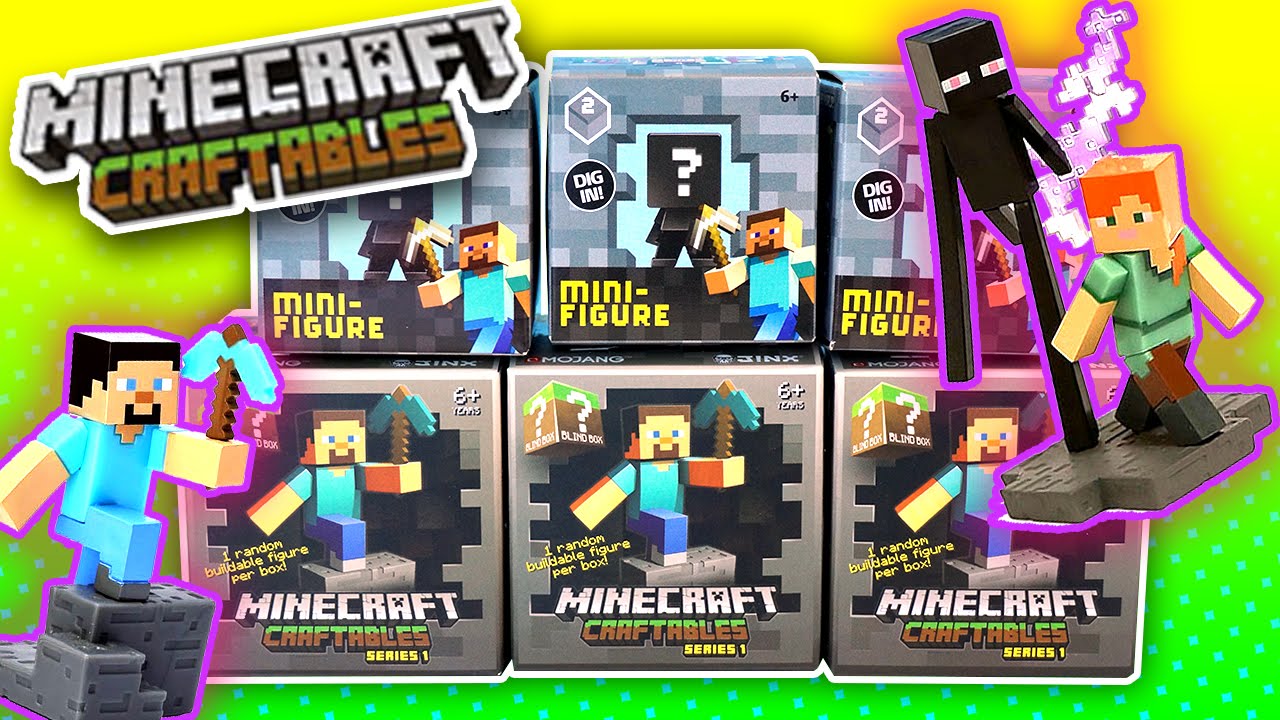 Minecraft Craftables + Stone Series Surprise Blind Boxes - YouTube