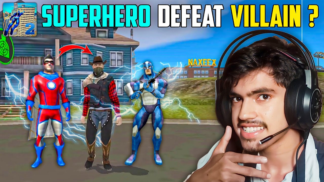 CAN SUPERHERO BEAT GHETO VILLAIN | ROPE HERO MAFIA CITY WARS GAMEPLAY ...