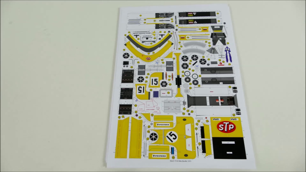 Papercraft - F1 Paper Templates (1973) - YouTube