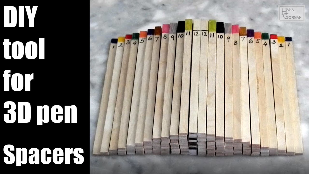 DIY tool for 3D pen - Spacers - YouTube