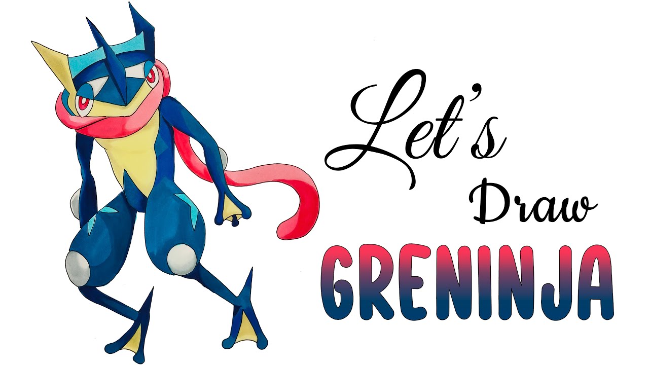 How to Draw Greninja | Step by Step Art Tutorial | 4K - YouTube