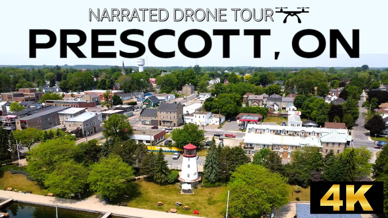🛩️ Exploring Prescott, Ontario from Above in 4K! 🌆 | Drone Footage ...