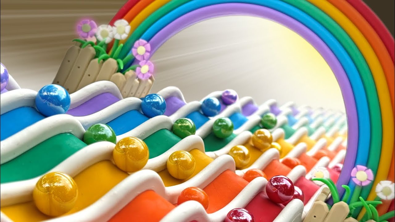 Marble Run Race Plasticine ASMR Across Fantasy Worlds | New Visual ...