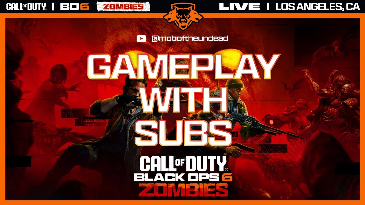 Call of Duty: Black Ops 6 ZOMBIES | Live Gameplay With Subs - YouTube