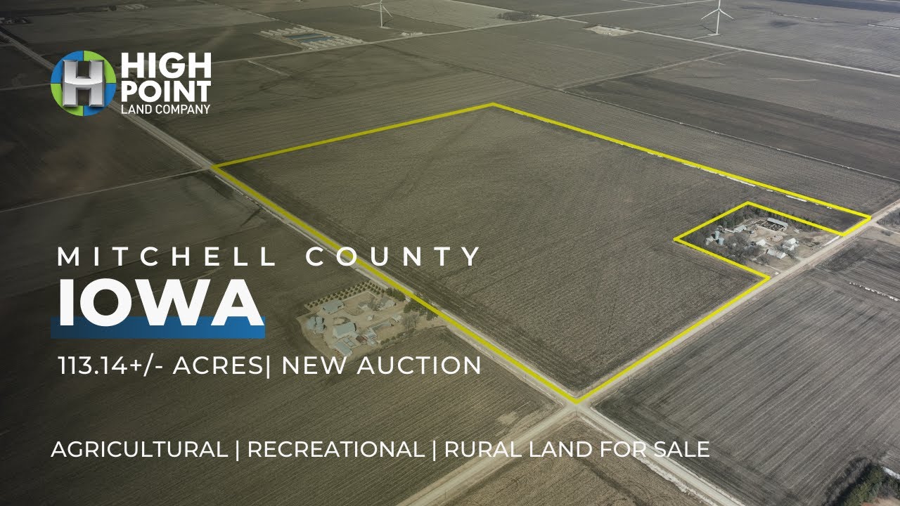 Top-Tier Iowa Farmland Auction | 113+/- Acres Near Stacyville! - YouTube