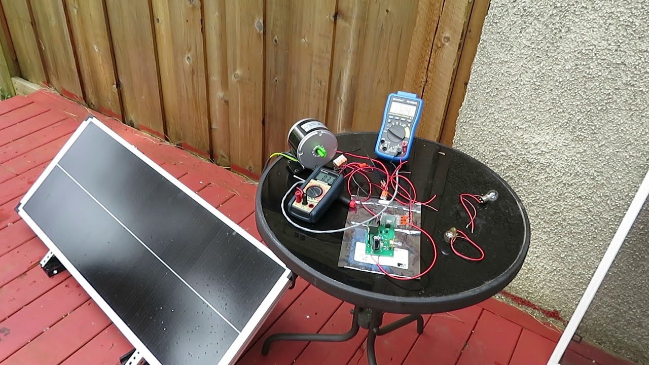 Photovoltaic Panel With Maximum Power Point Tracker- MPPT - YouTube