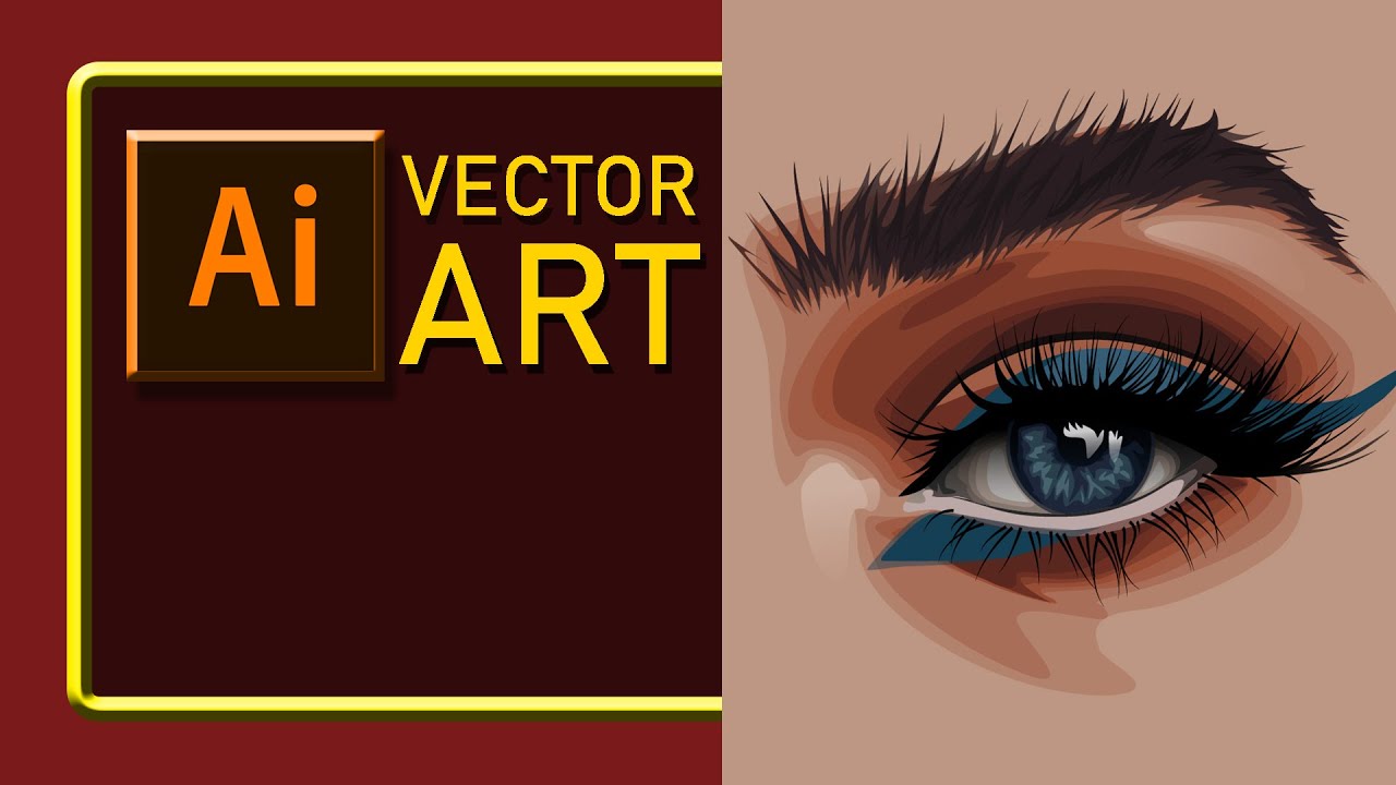how to make eye vector | adobe illustrator cc | Vector Art | Vexel Art ...