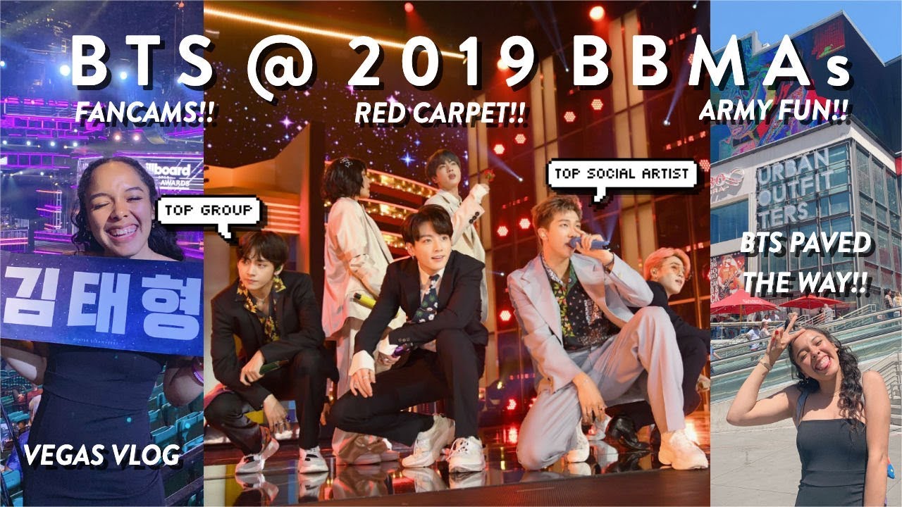 [VLOG+FANCAM] BTS (방탄소년단) PAVED THE WAY!! 2019 BBMAs VLOG!! ♡ - YouTube
