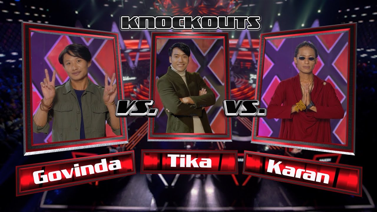 Govinda Vs Tika Vs Karan | KNOCKOUT - The Voice Of Nepal Season 4 - YouTube