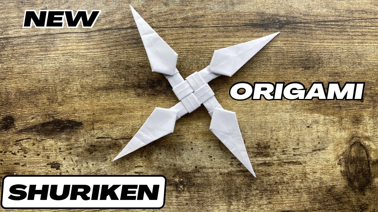 NINJA STAR SHURIKEN ORIGAMI NEW MODEL PAPER CRAFT | DIY WEAPON STAR ...