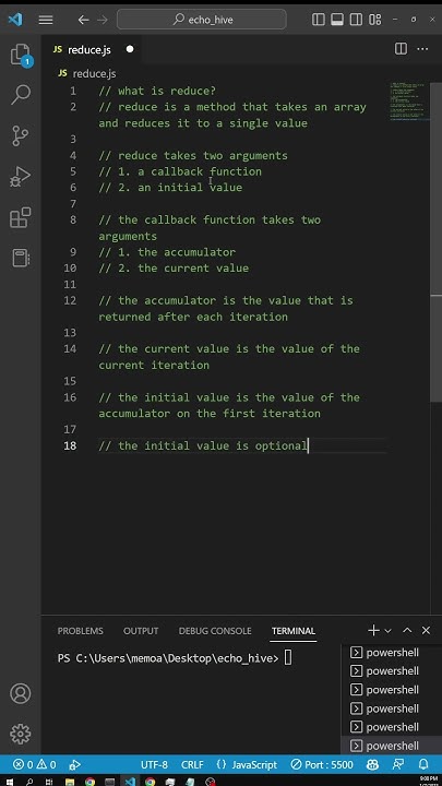 javascript reduce method explained - YouTube