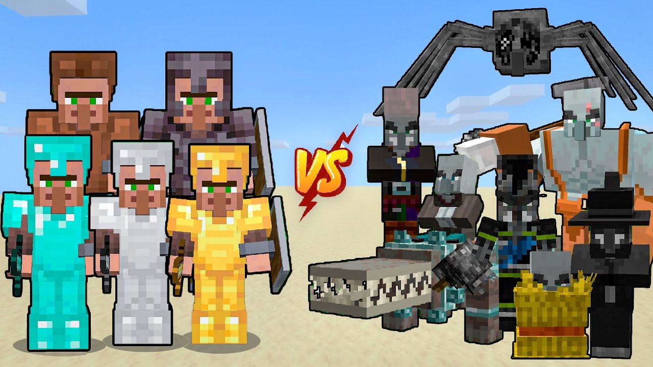 GUARD VILLAGERS VS ULTRA RAID - GUARD VILLAGERS VS MOBS - GUARD ...