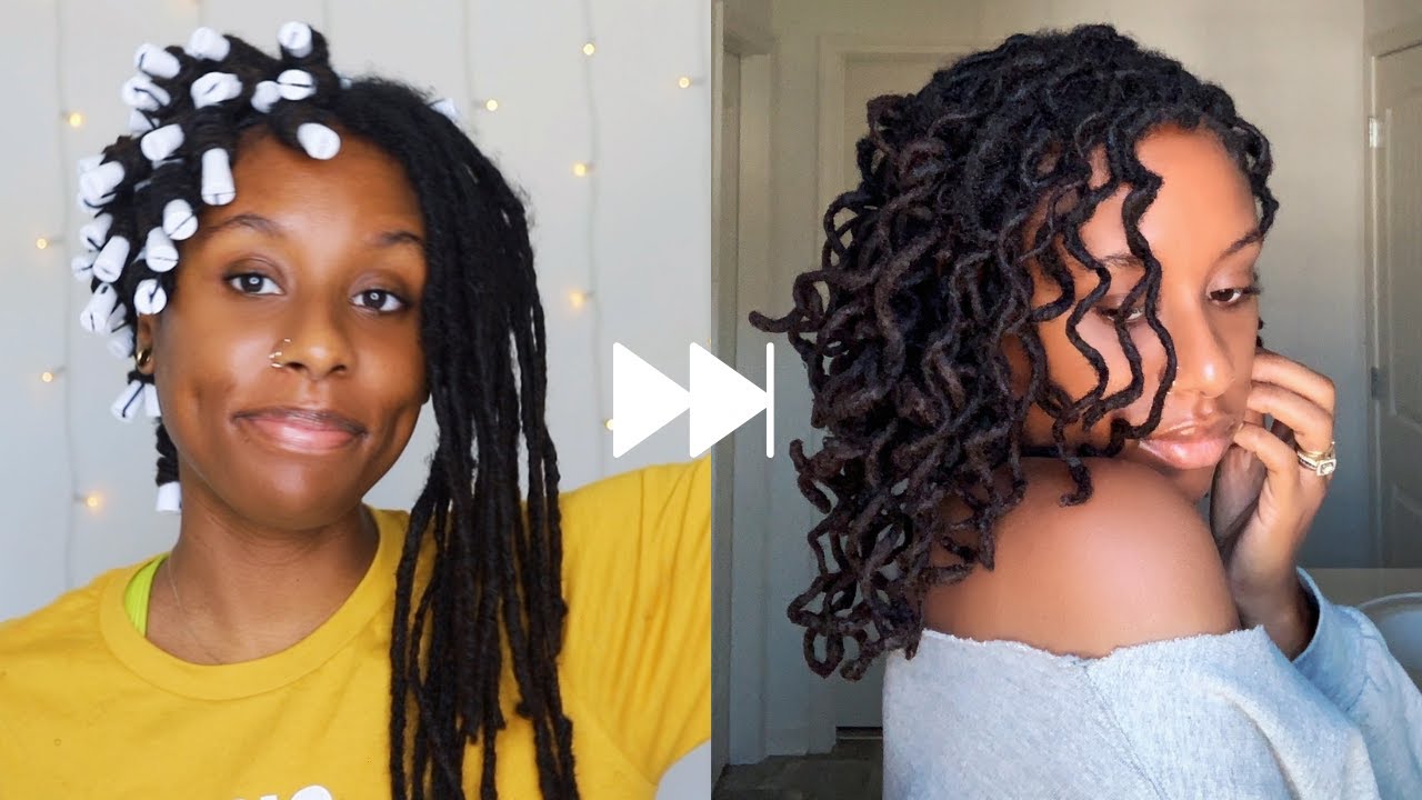 I Tried Perm Rods On My Locs For The First Time And OMG 😻 - YouTube