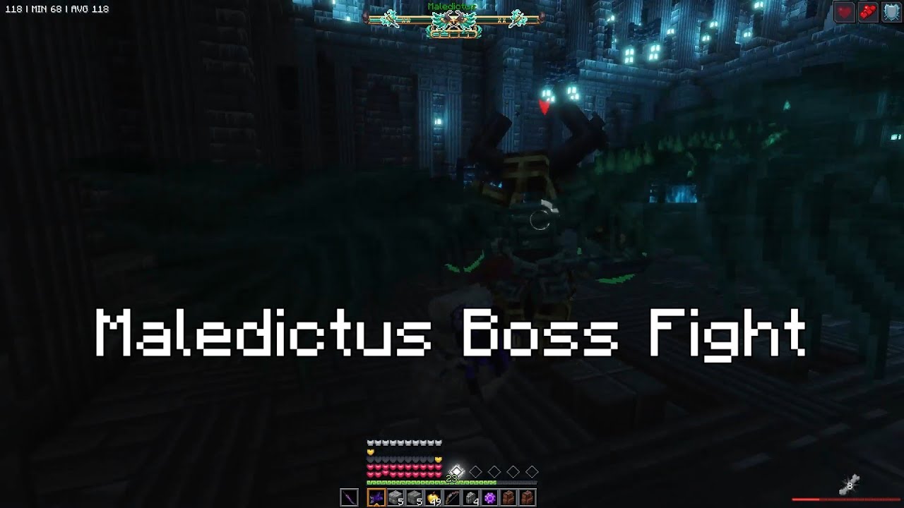 Maledictus Boss Fight - NightfallCraft | Souls-Like Minecraft Modpack ...