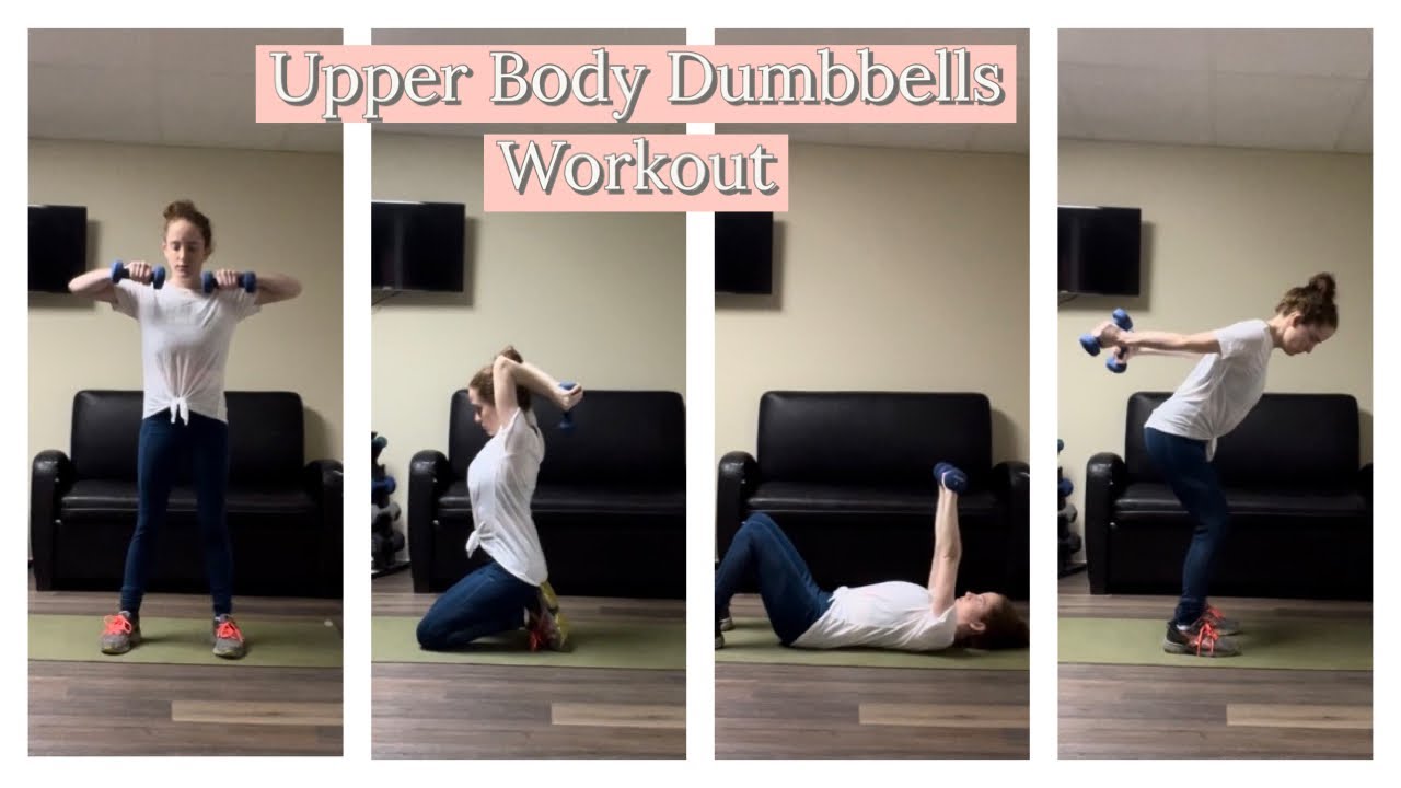 15 Minute Upper Body Dumbbells Workout | No jumping - YouTube