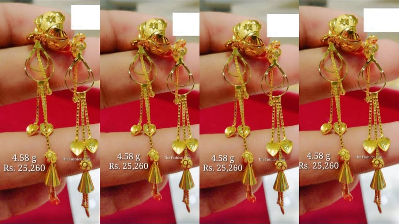 22k Gold Chain-Earring Designs with Weight and Price @TheFashionPlus ...