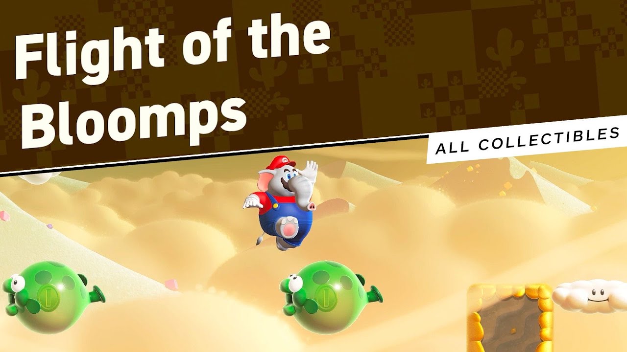Super Mario Bros. Wonder - Flight of the Bloomps (All Seeds and Big ...