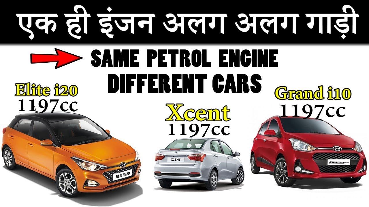 Same Petrol Engine Different Cars In India | 10 Engine | Price [Explain ...