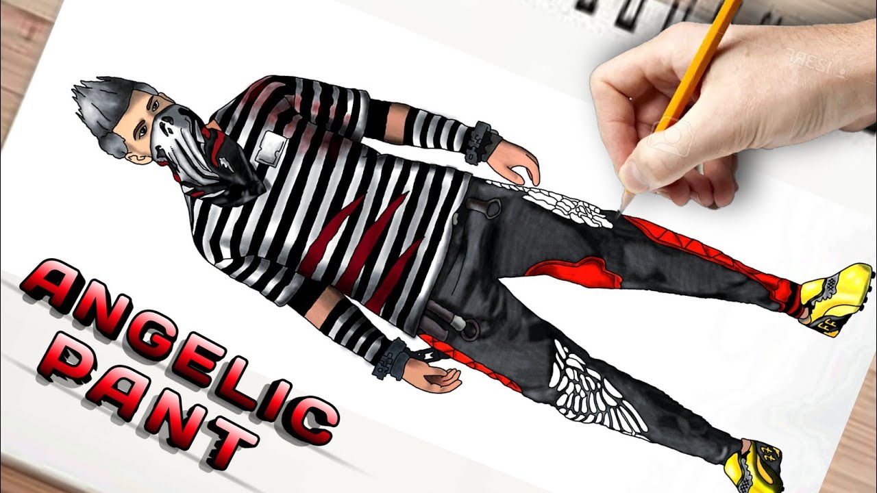 Red Angelic Pant 🤯 Drawing || Super Rare Angelic Pant || Free Fire ...