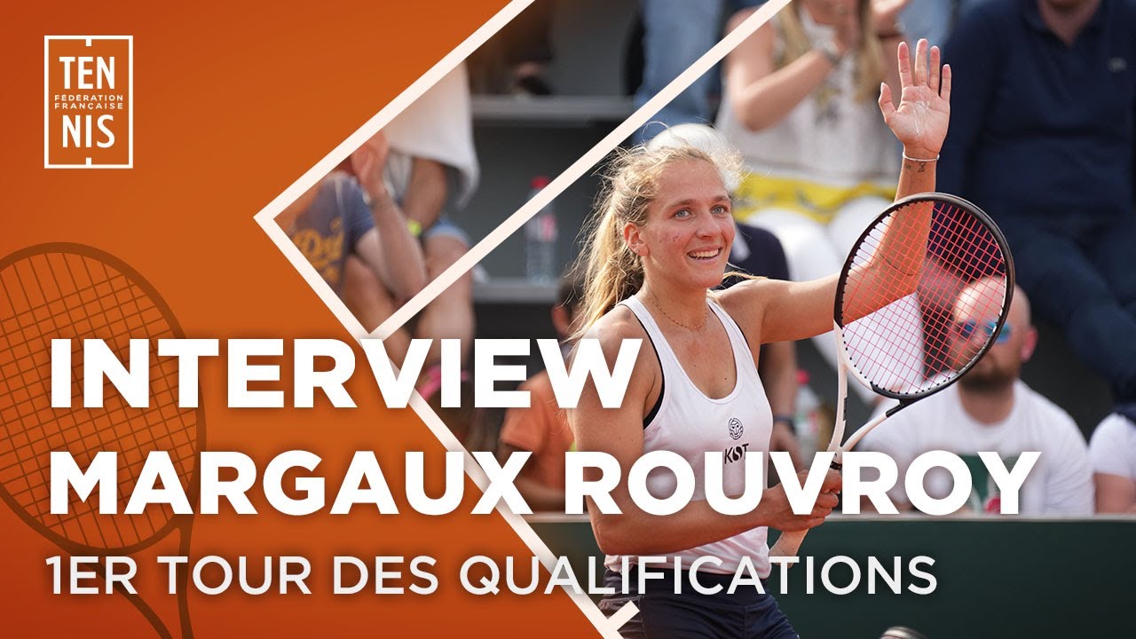 Margaux Rouvroy après sa victoire contre Kenin en qualification de ...