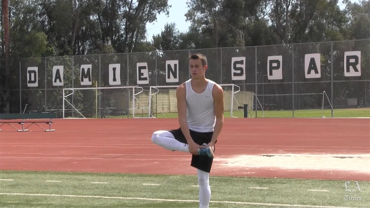 Zach Shinnick becomes track standout at Damien - YouTube