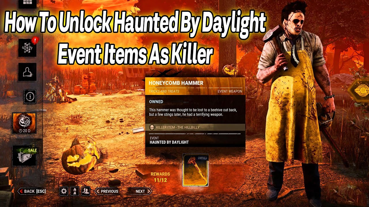 How To Unlock Haunted By Daylight Event Items As Killer - YouTube