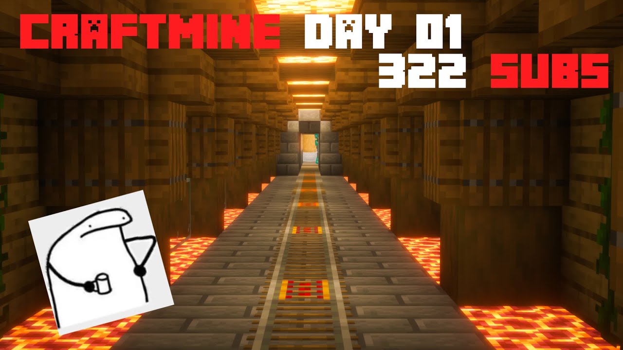 🔴Craftmine day 01 | Survival 322 subs - YouTube