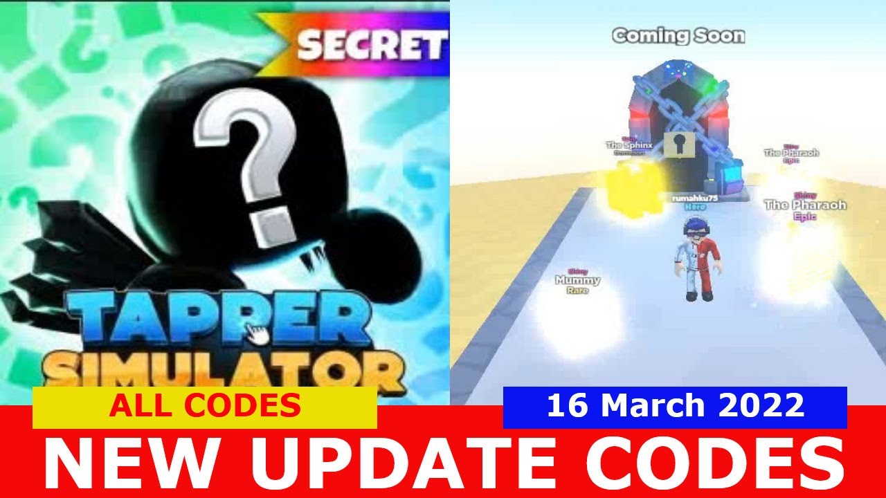 NEW UPDATE CODES *SECRET PETS IN ALL EGG* [ SECRET] ALL CODES! Tapper ...