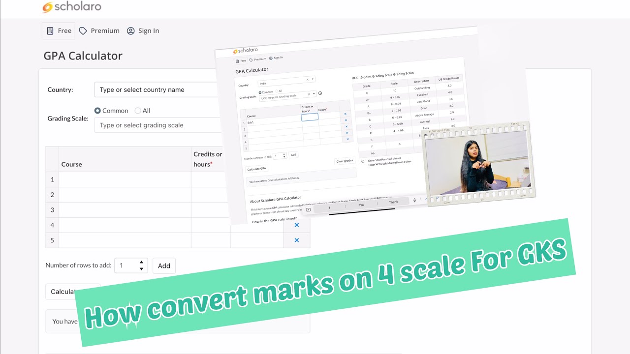 #vlog18 Marks conversion on 4 scale by Scholaro……. For GKS - YouTube