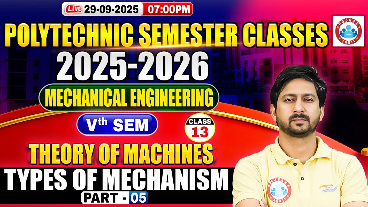 Polytechnic 5th Semester Mechanical Engineering | Theory Of Machines ...