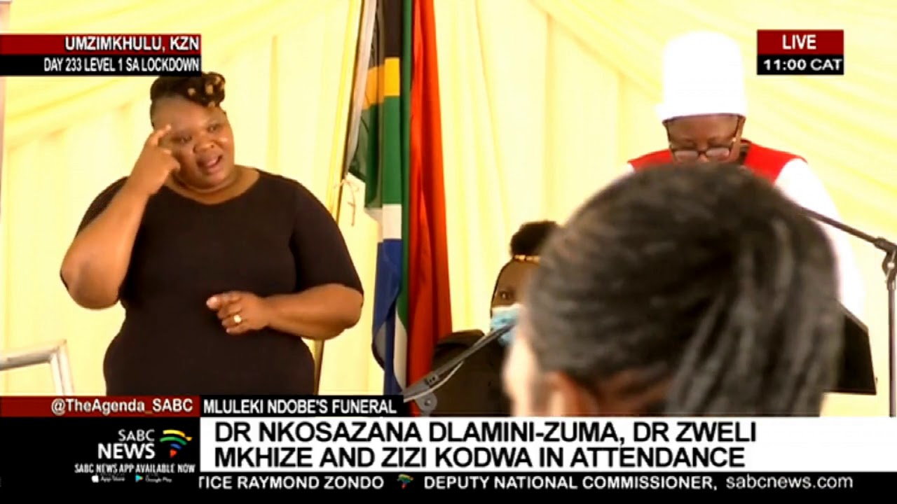Dr. Nkosazana Dlamini Zuma pays tribute to the late Mluleki Ndobe - YouTube
