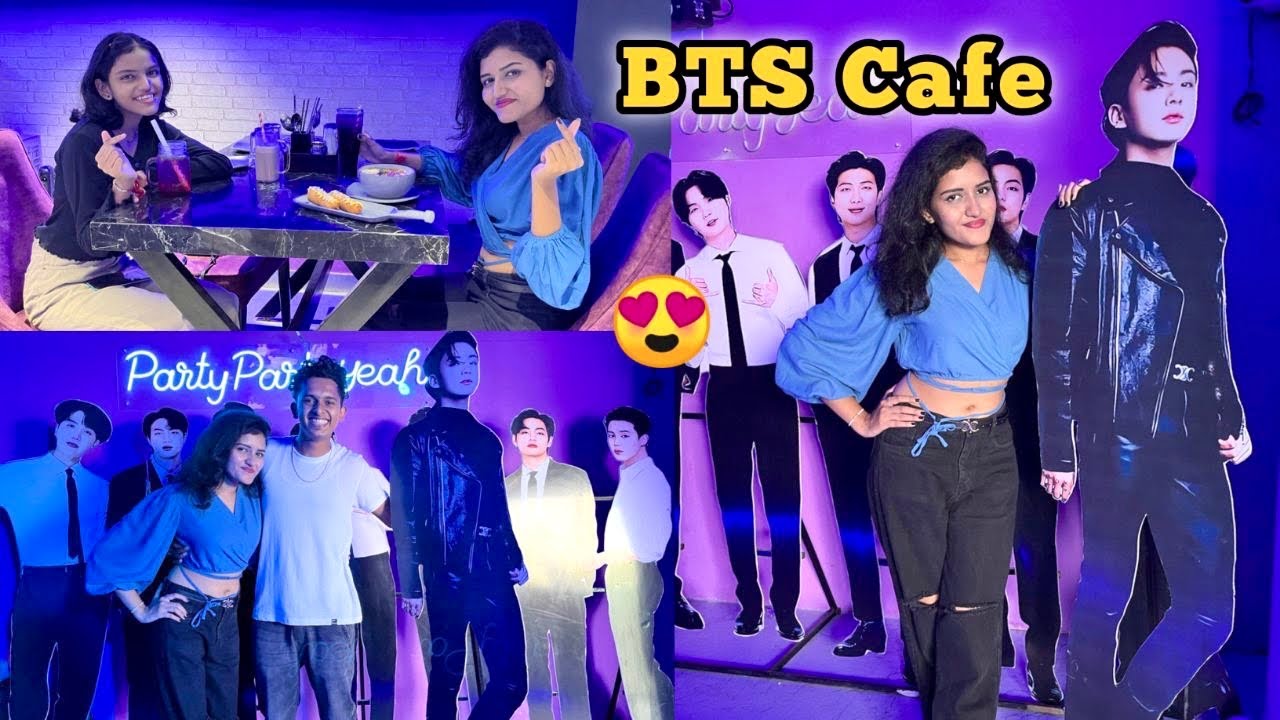 We tried Korean Food for the first time 😍🍜 | BTS themed restaurant 🫰🏻💜 ...