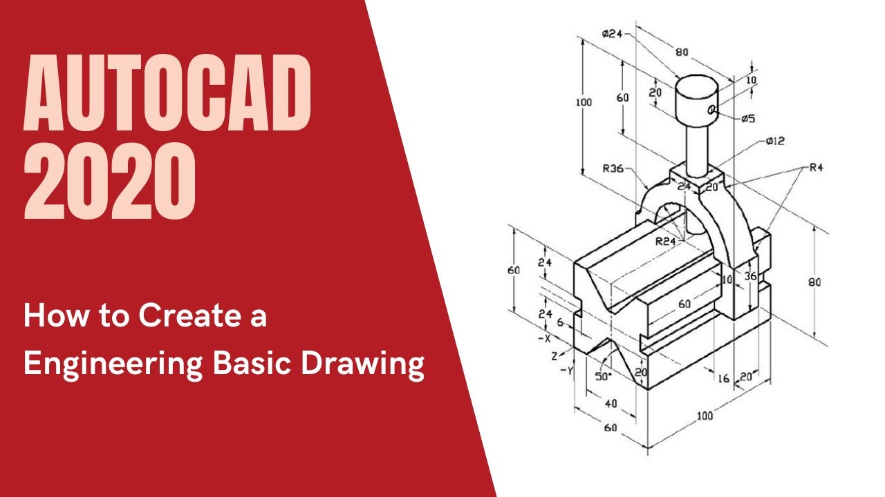 AutoCAD 2020 Basic Drawing - YouTube