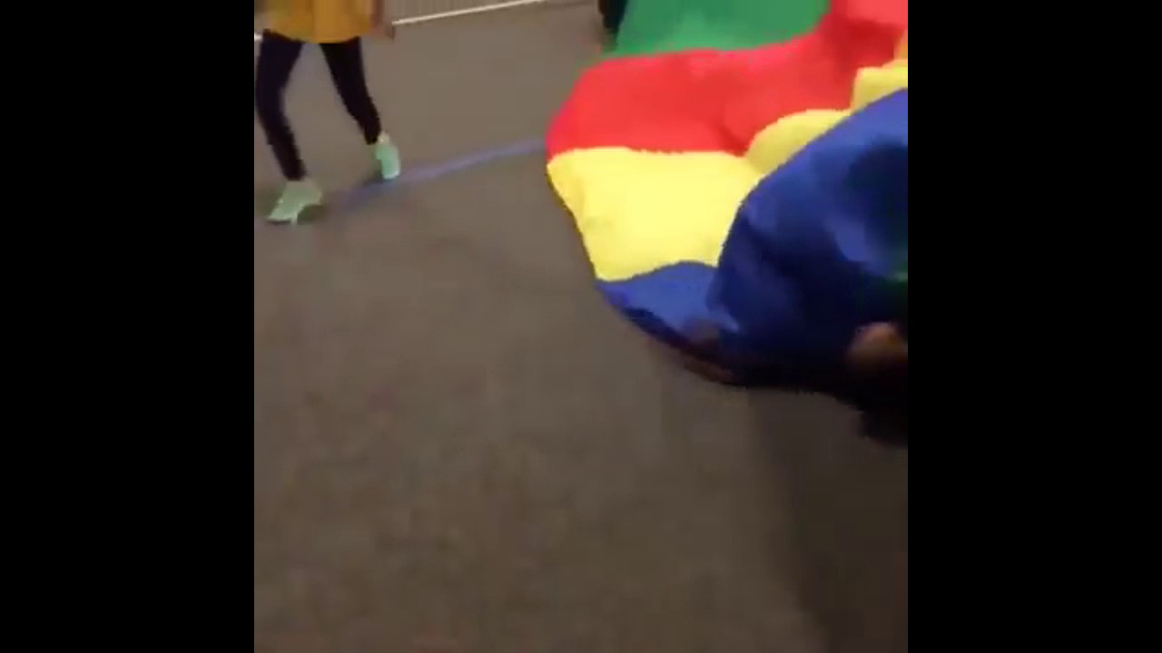Kid Gets Pulled Under Parachute (Spooky Warning!) - YouTube