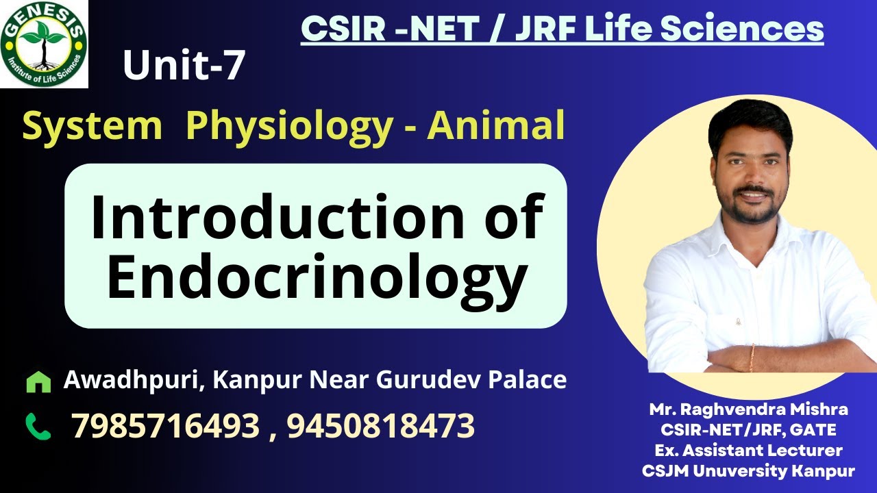 Introduction of Endocrinology | Pineal Gland | Animal Physiology ...