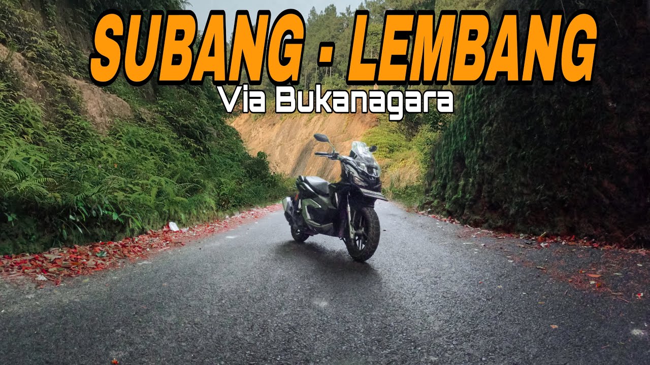 JALUR ALTERNATIF SUBANG - LEMBANG Via BUKANAGARA | ADV160 - YouTube