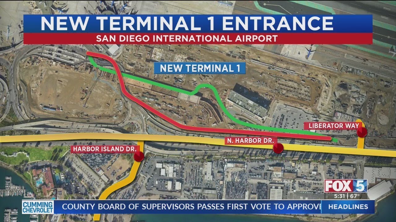 New Terminal 1 Entrance - YouTube