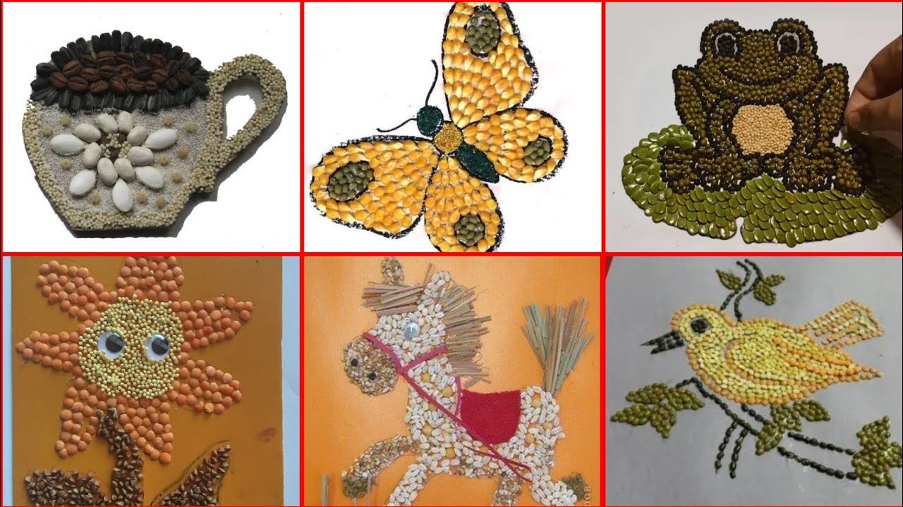 New amazing and creative pulses craft ideas - YouTube
