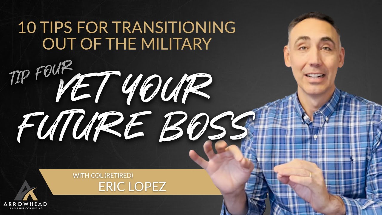 Transitioning out of the Military Tip #4 - YouTube