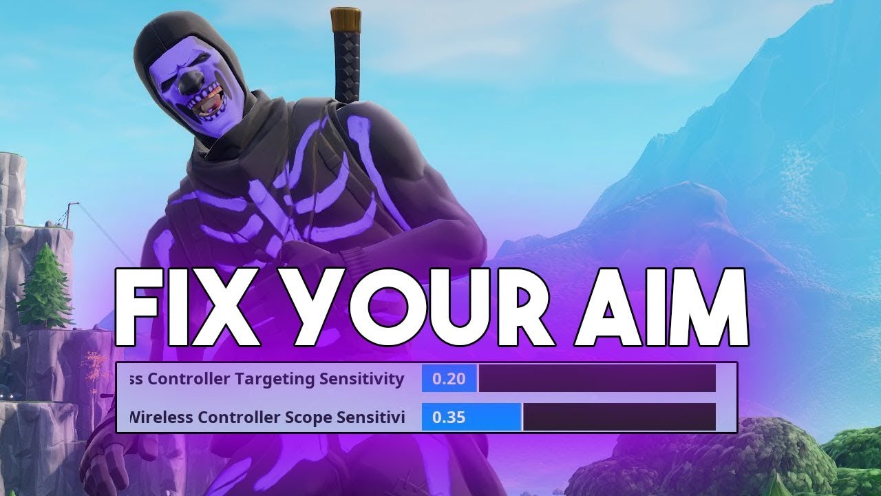 The Best Aiming Sensitivity For Console (Fortnite Battle Royale) - YouTube