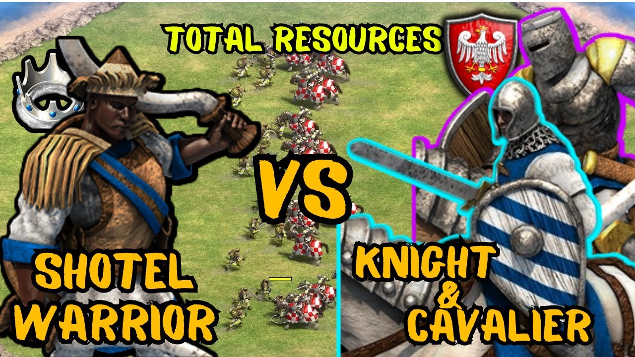 Shotel Warrior with New Royal Heirs vs Knight & Cavalier (Poles) | AoE ...