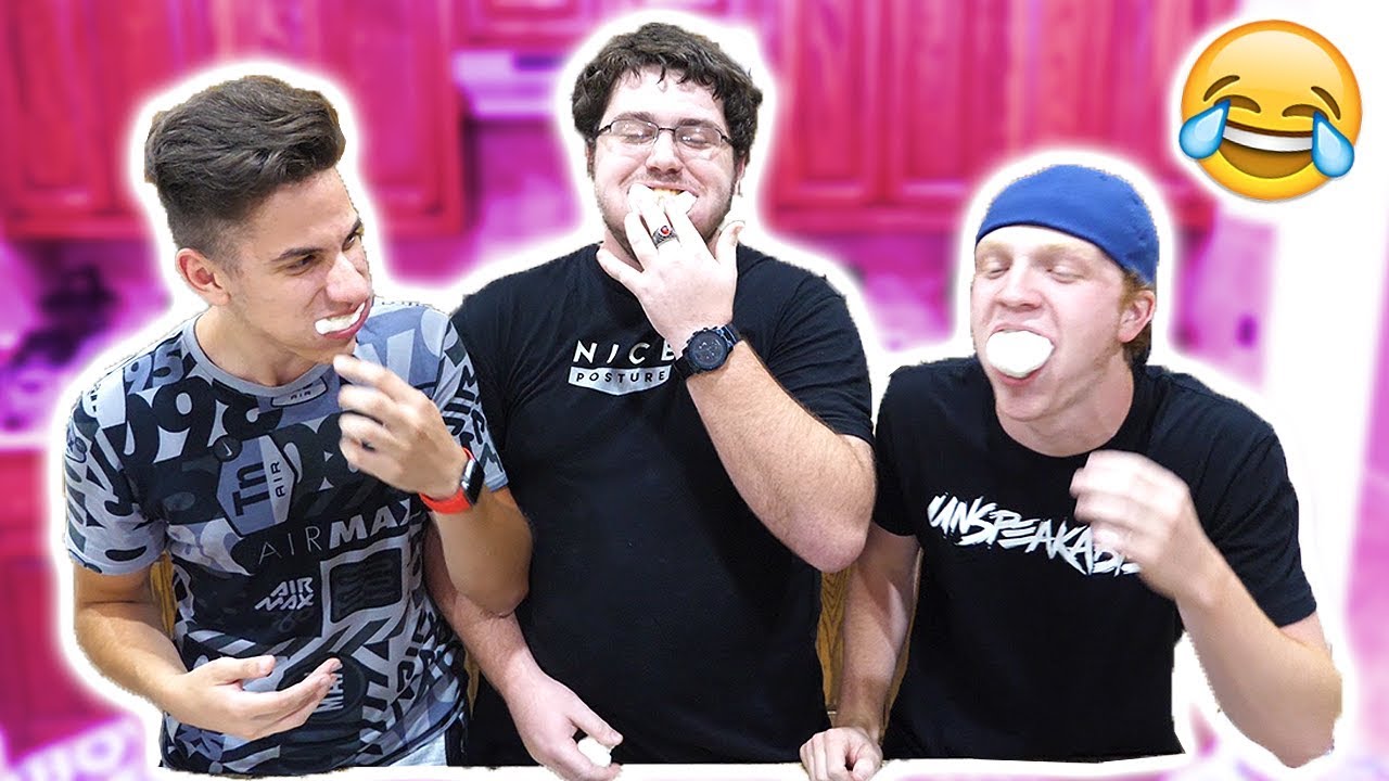 TRY NOT TO LAUGH... CHUBBY BUNNY CHALLENGE! (With UNSPEAKABLE ...