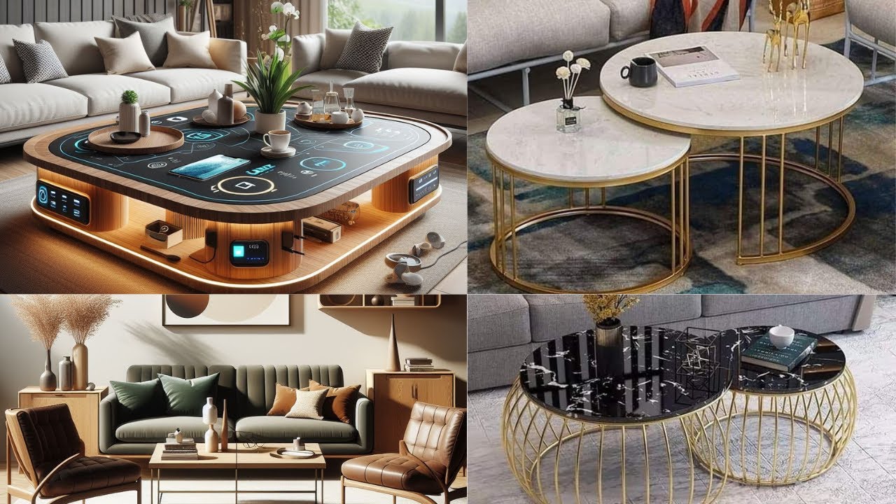 Top 100 Modern living Rooms Center Table Design Ideas 2024 | Coffee ...