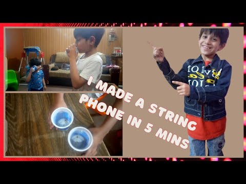string phone kaise banaen | how to make string phone | I made string ...