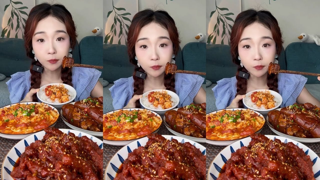 🍖 PORK & RICE MUKBANG Challenge ! 🍚 Can I Finish It All ? 😱 Pork and ...