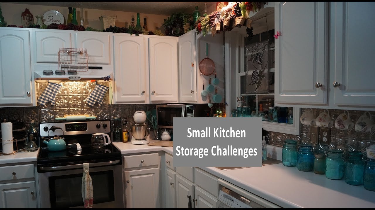 Storage Challenges in Small Kitchen - YouTube