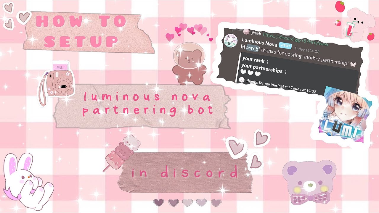 ⊹ how to setup luminous nova in your discord server | discord tutorial 💗💞 - YouTube