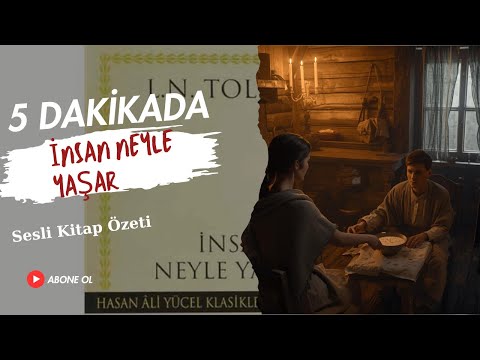 5 DAKİKADA L.N. TOLSTOY- İNSAN NEYLE YAŞAR SESLİ KİTAP ÖZETİ