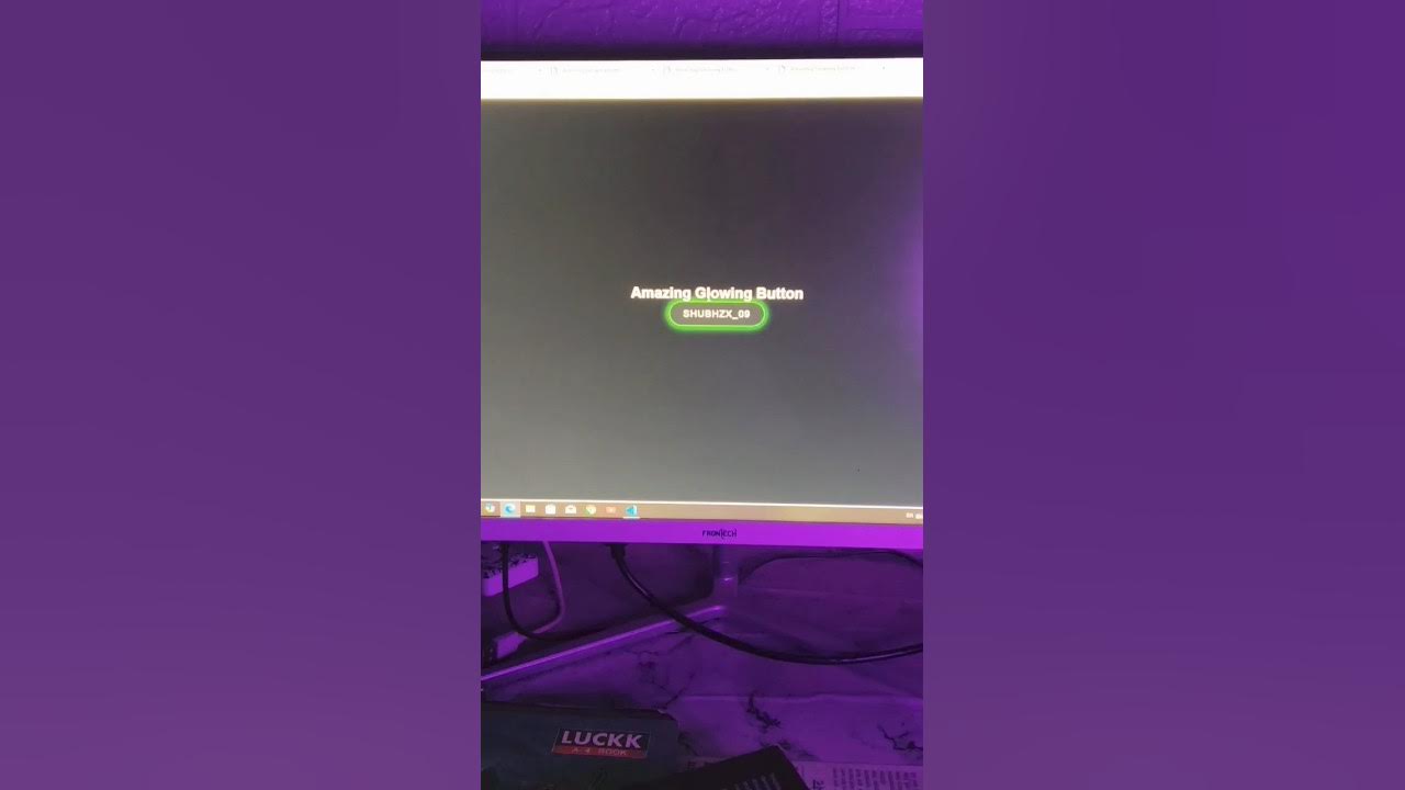 Makes A Glowing Animation Button Using Html Css And Javascript 😍💗 Html