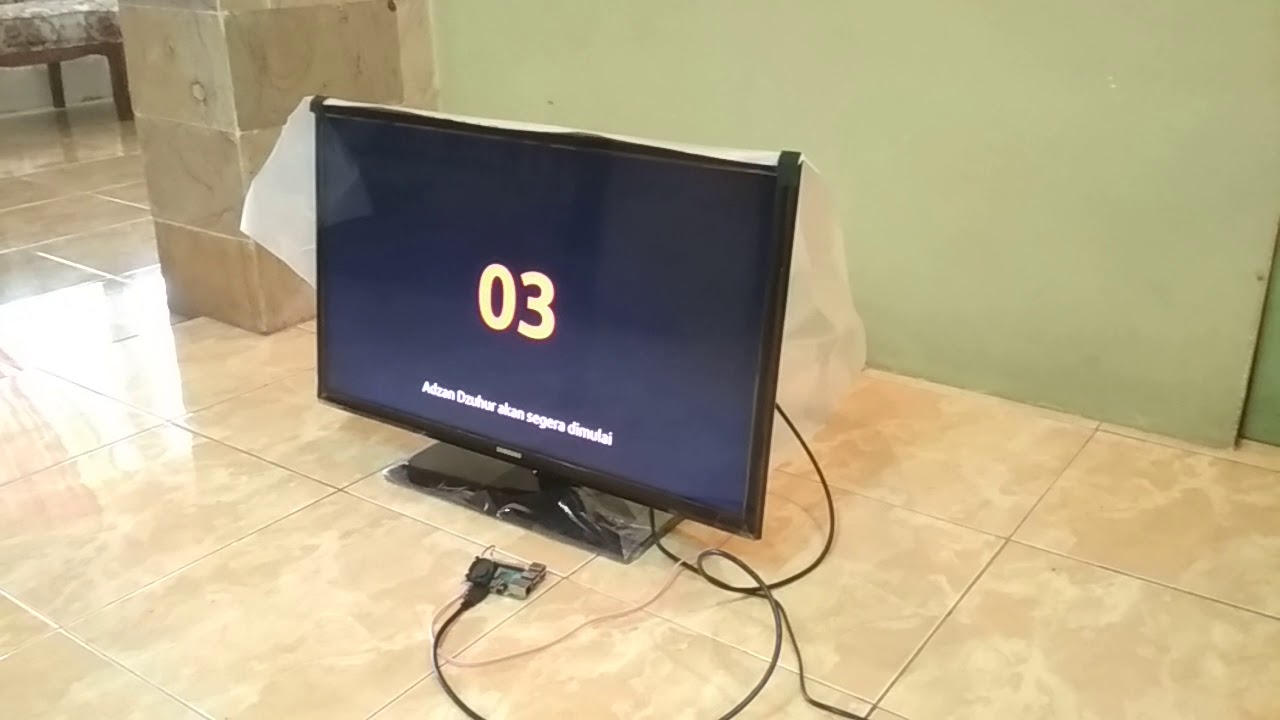 jam masjid digital | jeda iqomah jadwal sholat tv led - YouTube